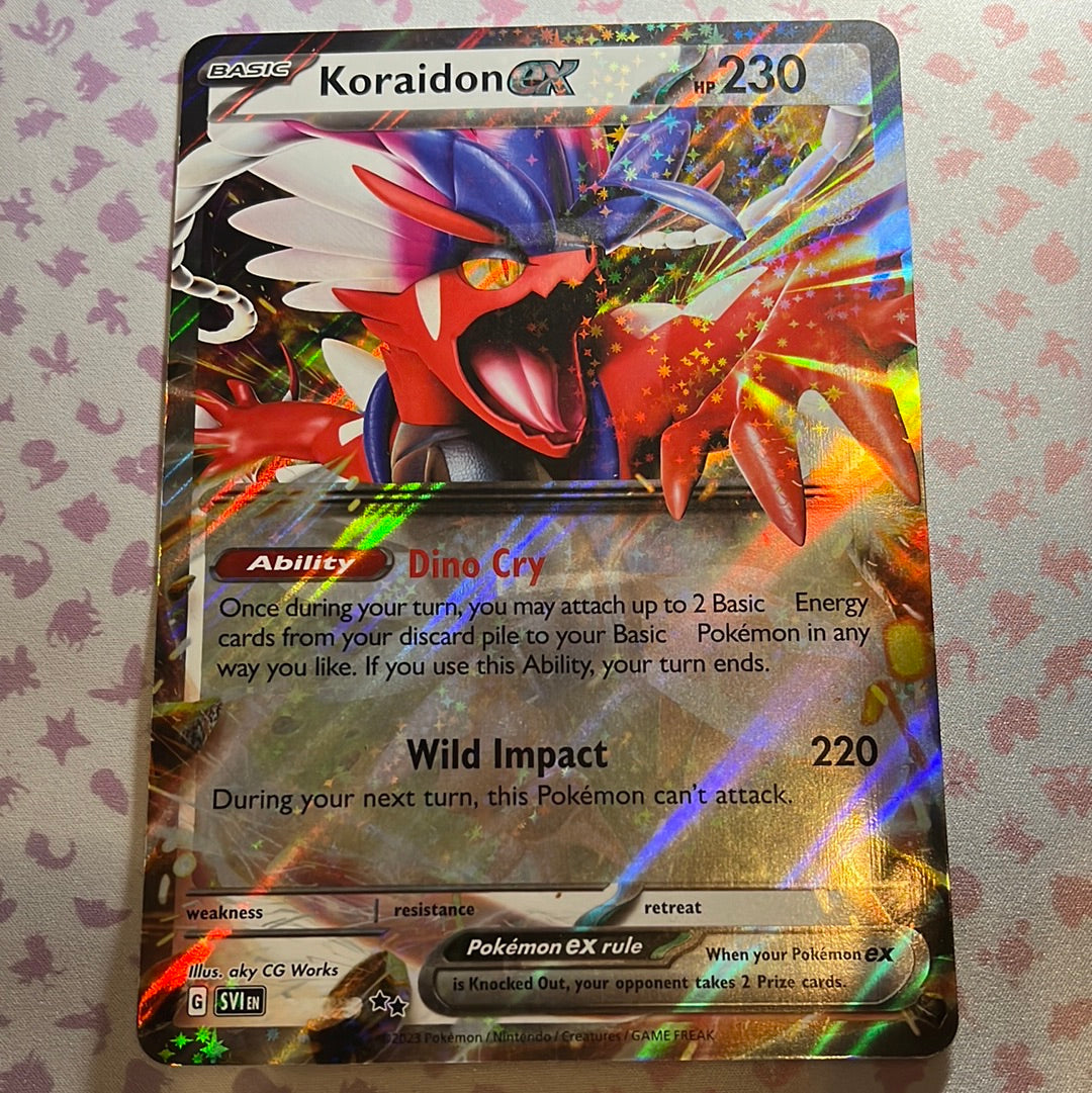 Koraidon ex - SV1EN - JUMBO OVERSIZED CARD – American Hobby Time LLC