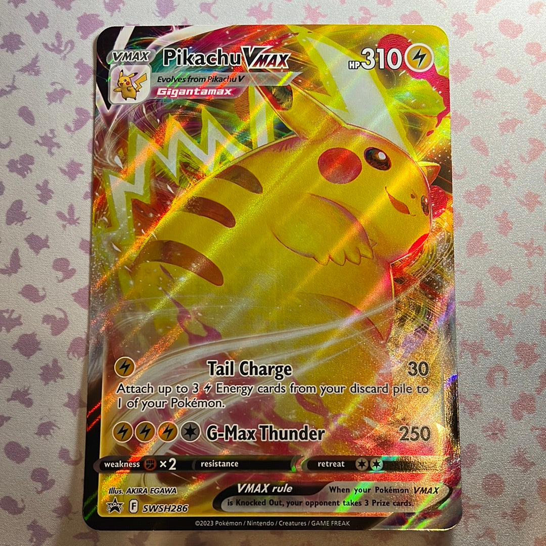Pikachu VMAX - SWSH286 - JUMBO OVERSIZED CARD – American Hobby Time LLC