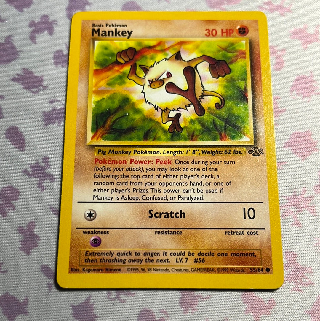 Mankey - Jungle Set 55/64 (NM) – American Hobby Time LLC